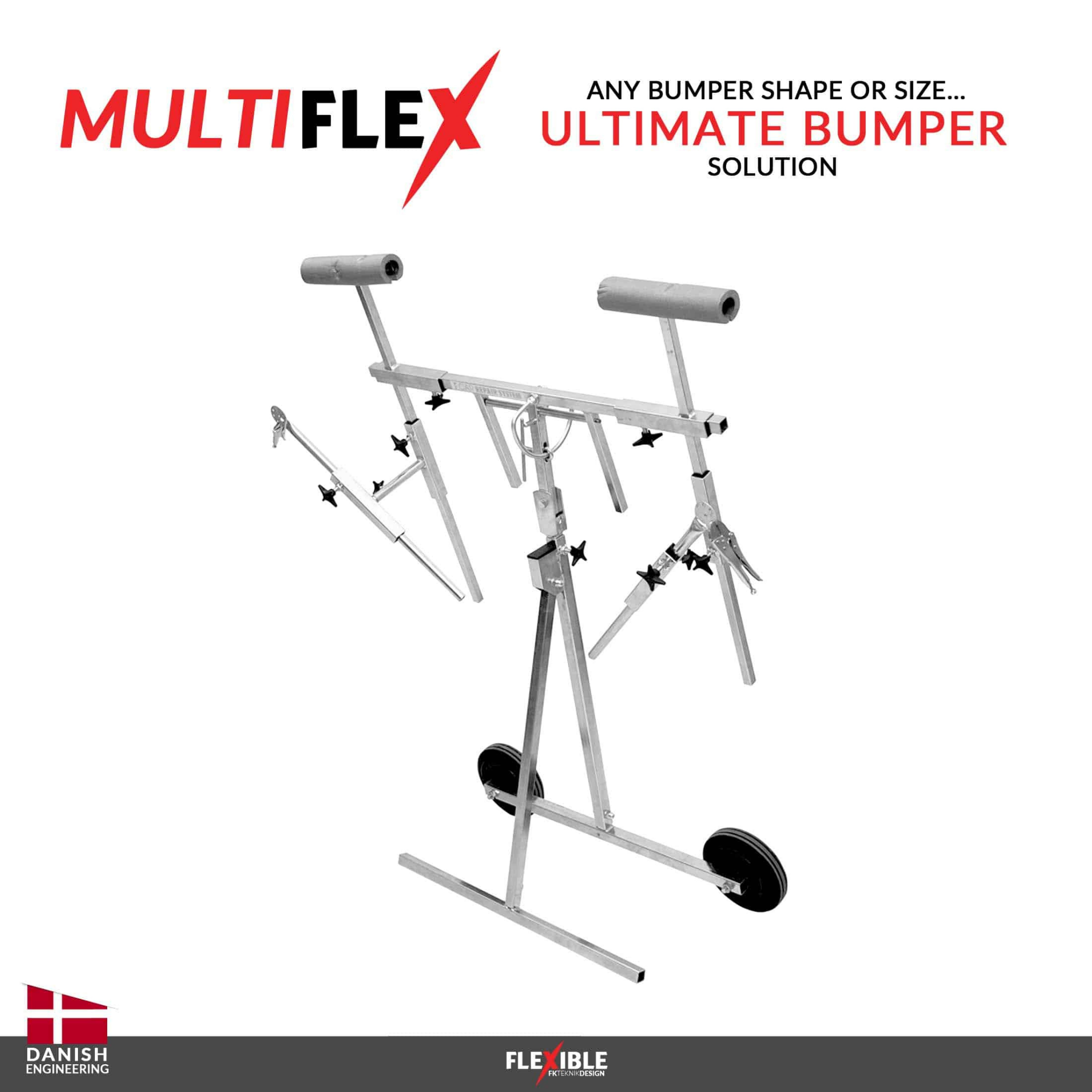 MultiFlex Deluxe Bumper Stand on Easy Trolley | FL-190 – Equipment ...